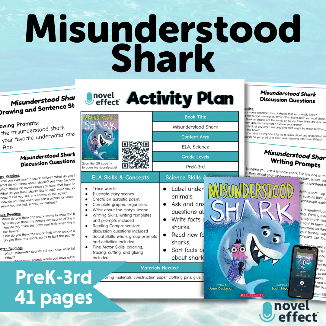 Misunderstood Shark by Ame Dyckman Lesson Plan and Activities ...
